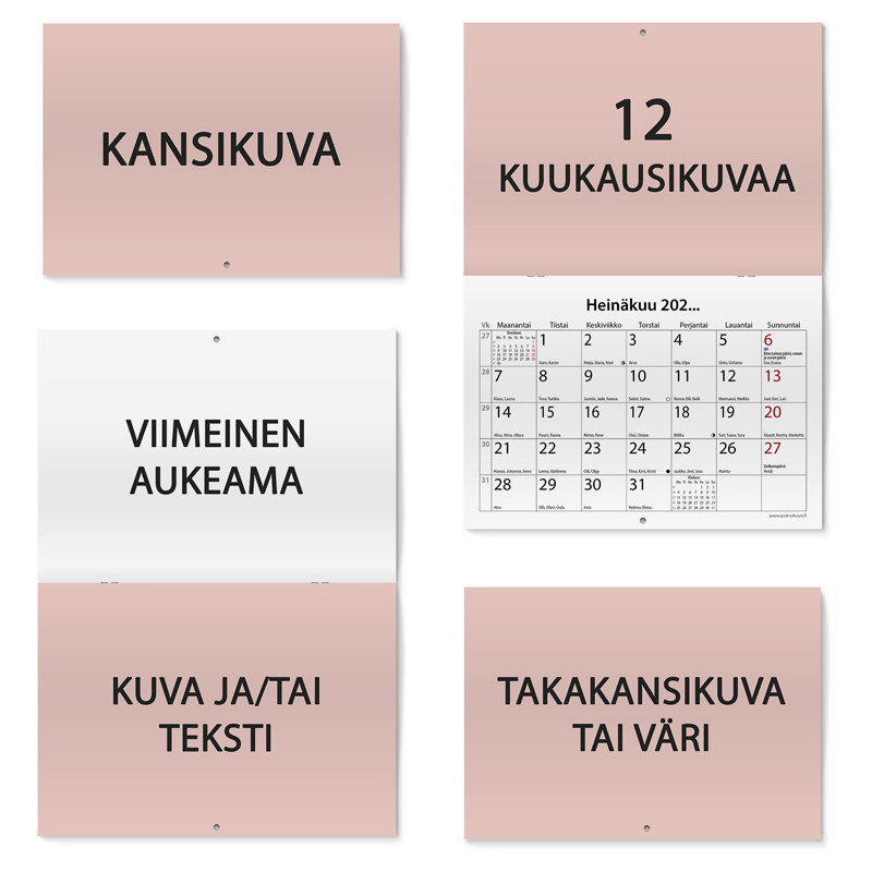 Kalenteri omilla kuvilla